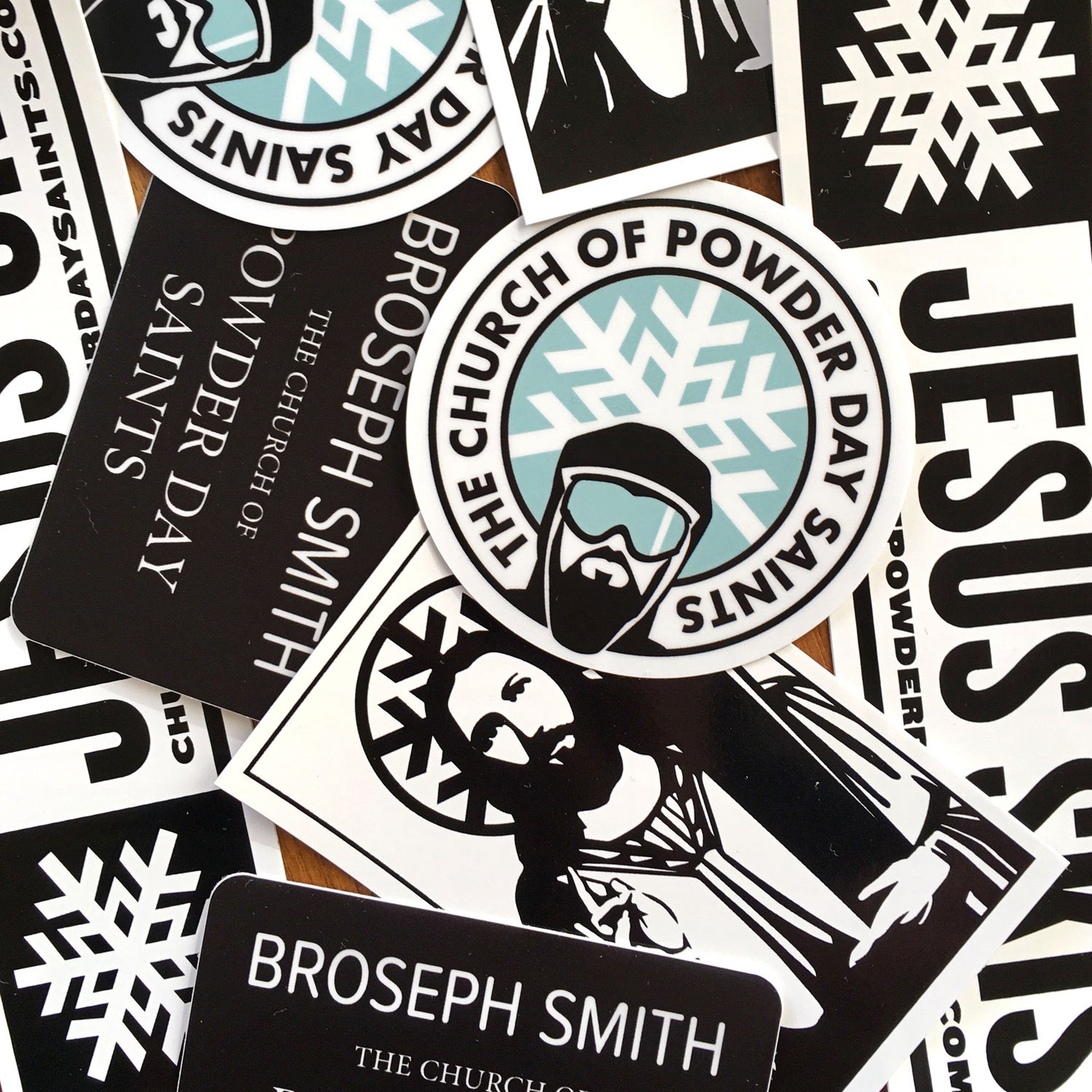 Sticker Grab Bag - Pack of 7 – The Church of Powder Day Saints